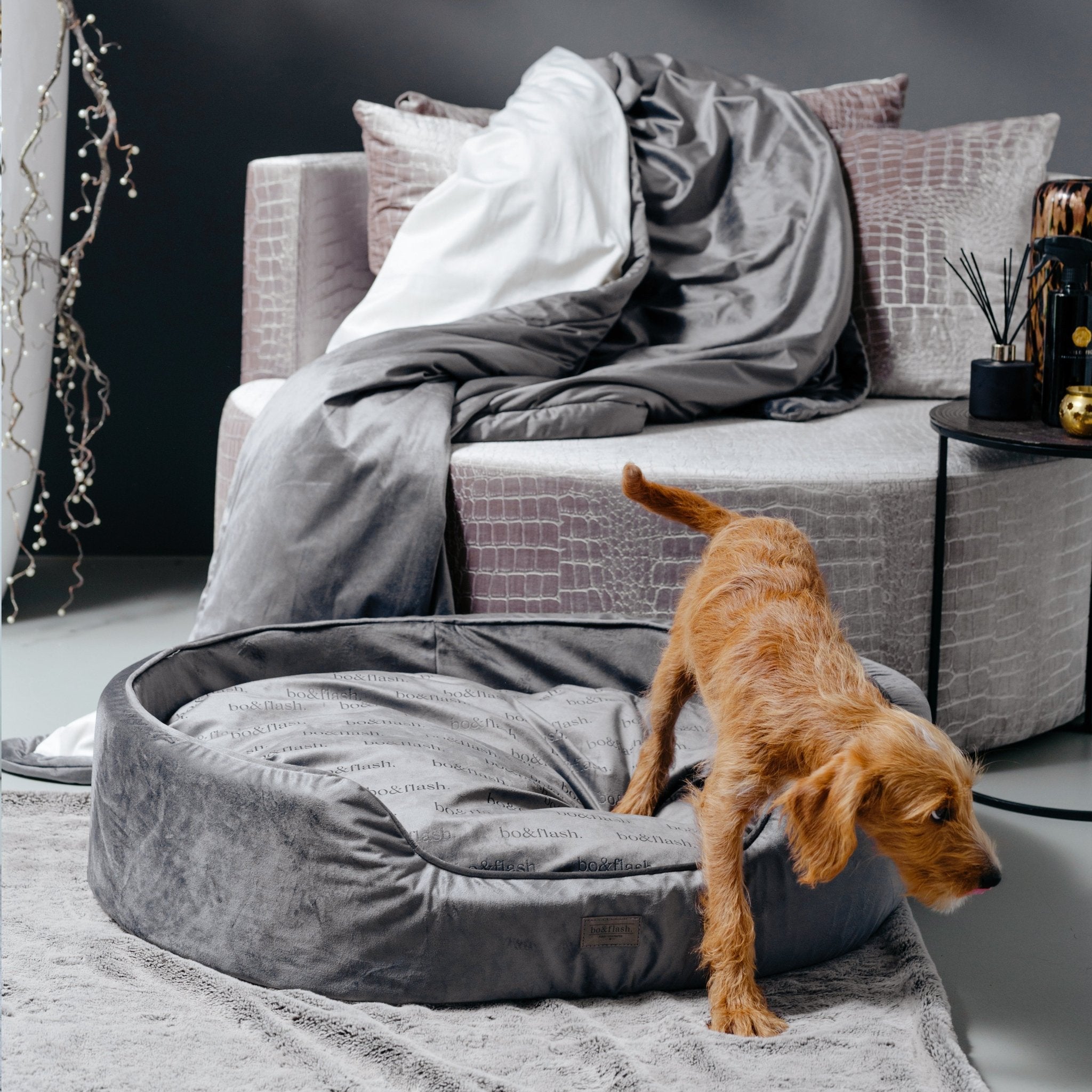 Hundebett San Diego Dark Grey - Design & Stil für Hunde | bo&flash ...